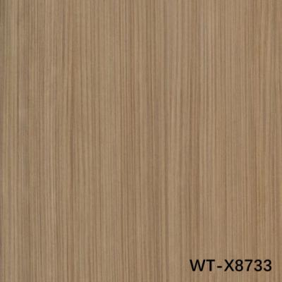 China Fabrica de carenado de madera reconstituida de alta gama de nuez natural Wt-X8733 marrón recto 2250mm para la cara del gabinete grado E0 en venta