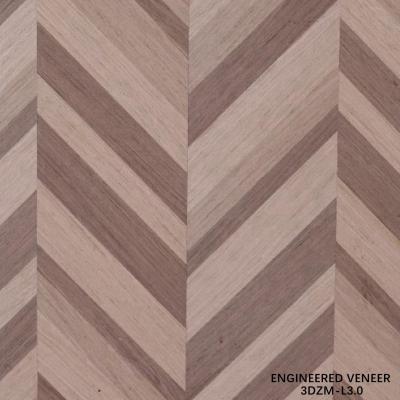China 3D Engineered Veneer - Eco-friendly, Low Formaldehyde 2500*640mm for Interior Decoration 3DZM-L3.0 for sale