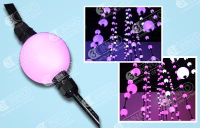 China Stage 5V / 15VDC 45mm DMX LED Lights 1 pixel LED DMX 3D Ball 0.3W with 360° View Angle for sale