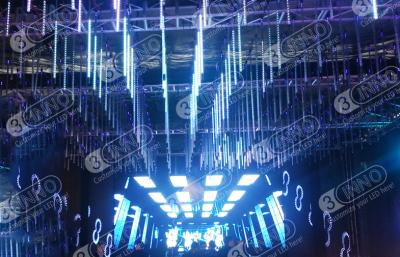 China Events LED Outdoor Decorative Lights 1M 16 Pixels 3D LED Meteor Tube for sale