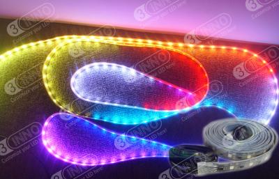China Programmable Black Flexible Strip DMX LED Lights LED DMX LED Tape with Music Active for sale
