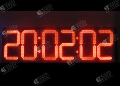 China Time / Temperature LED Digital Signage Single / Dual Color Number LED Display for sale