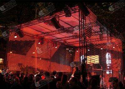 China Outdoor / Indoor Transparent P55mm Flexible Led Display Plastic Durable Material for sale