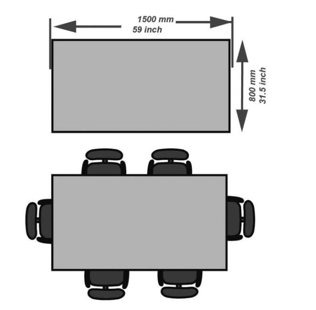 Modern Fixed Dining Table With Chinese Ceramic Streamlined Steel Triangular Legs 0