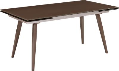 Cina Rectangular Glass Dining Table With Chinese Ceramic Triangular Legs in vendita