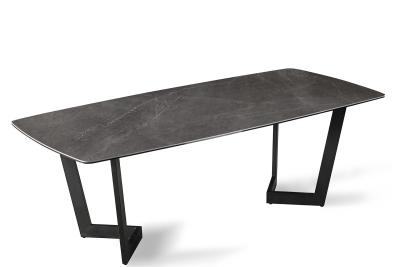 中国 Rectangle Artistic Coffee Tables , Tempered Glass Coffee Table Black Leg 販売のため