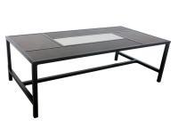 China 5 Pieced Rectangle Coffee Table MDF Ceramic Top 120x60cm Oil Proof for sale