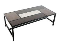 China 5 Pieced Rectangle Coffee Table MDF Ceramic Top 120x60cm Oil Proof for sale