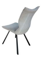 China Fabric Shell Upholstered Restaurant Dining Chairs Polyester Material Wear Proof for sale