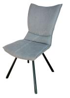 China Fabric Shell Upholstered Restaurant Dining Chairs Polyester Material Wear Proof for sale