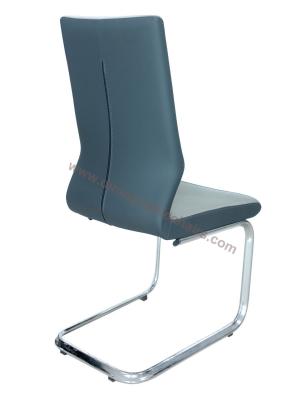 China Beklede Pu het Dineren Stoelen, Chrome-het Dineren Stoel Op zwaar werk berekende Benen Te koop