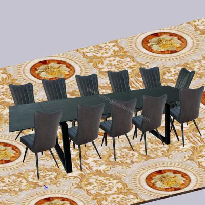 China Mesa de jantar de extensão de Commerical, tabela de extensão preta resistente ao calor à venda