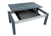 China Grey Lift Top Coffee Table With Hidden Storage Compartment Space Save for sale