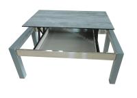 China Grey Lift Top Coffee Table With Hidden Storage Compartment Space Save for sale