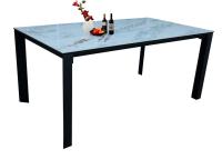 China 1.5 Meter Fixed Dining Table , Rectangle Ceramic Topped Dining Table for sale