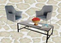 China 5 Pieced Rectangle Coffee Table MDF Ceramic Top 120x60cm Oil Proof for sale