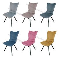 China Fabric Shell Upholstered Restaurant Dining Chairs Polyester Material Wear Proof for sale