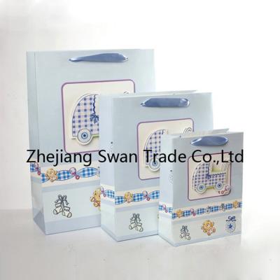 China lovely style children gift paper handle bags customized printing available for sale