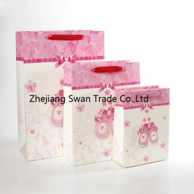 China premium shopping paper bag for baby clothing store customized printing available for sale