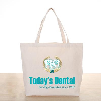 China durable medium size advertising canvas bags with multicolor logo printed for sale