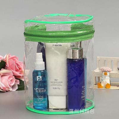 China custom logo printed transparent PVC hanging toiletry bags traveling liquids bags for sale