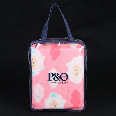 China custom logo transparent PVC hanging towel bags waterproof travelling toiletry bags for sale