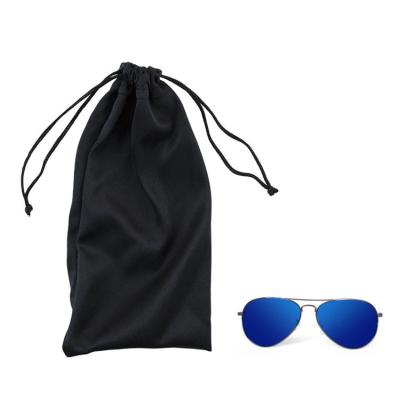 China recycled microfiber eyeglasses drawstring bags custom logo small gadget bags for sale