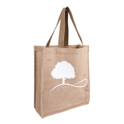 China eco-friendly jute grocery bags customized design promotional burlap tote bags for sale