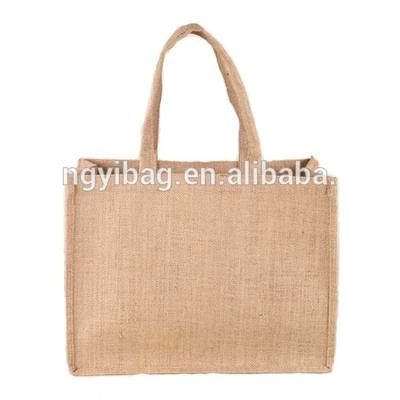 China large promotional grocery burlap bags recycled custom garments shopping jute bags for sale