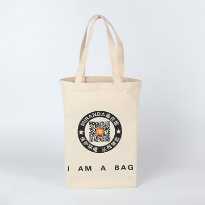China personalzied slogan printing portable canvas grocery bags cheap promotional giveaways for sale