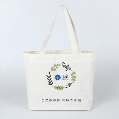 China white color shopping canvas totes custom design printed canvas bags for promotion for sale