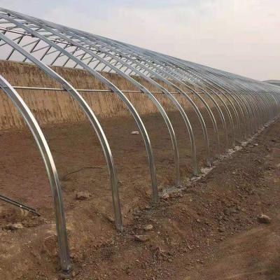 China Single Span Tunnel Solar Greenhouses With Double Wall And Insulating Blanket for sale