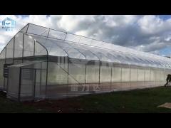 Het tropische Polytheen van de Zaagtand kweekt de Ventilatie van het Tunneldak 200 Micronpe Film