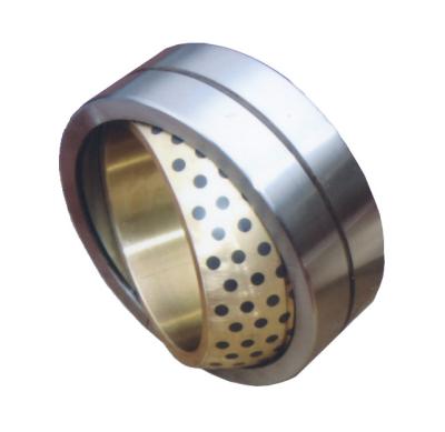 China Self-lubrication spherical plain bearing for bronze inner ring for sale