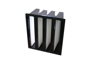 China Plastic Frame V Bank Hepa secondary filter H10 for sale