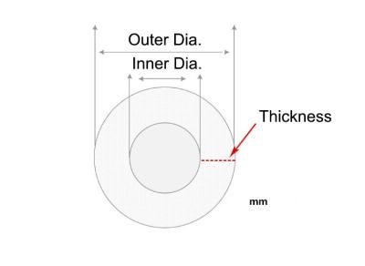China ULK High Quality Flexible teflon hose pipe ptfe smooth bore tube for sale