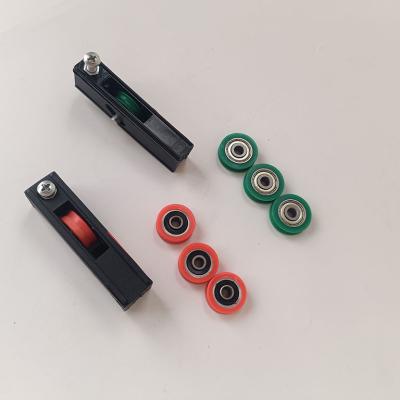China Wardrobe Sliding Door Roller Wheel POM Nylon Sliding Door Guide Roller Hard Plastic Wheels Door & Window Rollers for sale