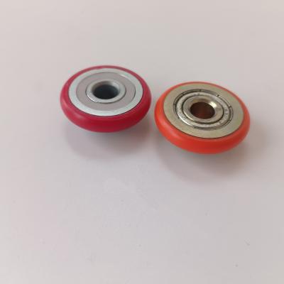 China High Wear-resisting Roller FlatBearing Pulley Wheel POM CoatedBearing Flat Roller Plastic GuideBearing Pulley Wheel for sale