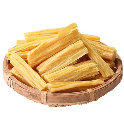 Cina Giallo brillante Yuba Tofu secco Proteine della pelle Fibra Alimenti vegetariani Immersione in acqua 30 minuti Pre cottura in vendita