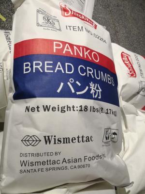 China Low Calorie Japanese Breading Crumbs / Plain Panko Bread Crumbs 4-6mm Size for sale