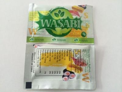 China Horseradish Mini Wasabi Sachet 2.5g For Sushi Foods Powder Type for sale