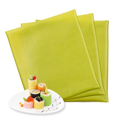 China Folhas de Mamenori coloridas Laranja, Amarelo, Verde, Rosa, Folhas de Creme de Soja para Sushi à venda