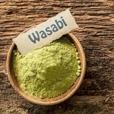 Cina Autentica polvere di wasabi giapponese, senza retrogusto bruciante, antibatterica e riduce l'odore di pesce per sushi e sashimi in vendita