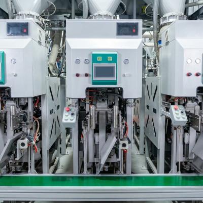 China PLC Controlled Ultrasonic Valve Bag Filling Machine Air-floating Powder Packer for Dry Mixed Mortar High Accuracy Sealing for sale