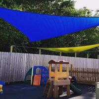 China Triangle HDPE Sun Shade sail blue for sale
