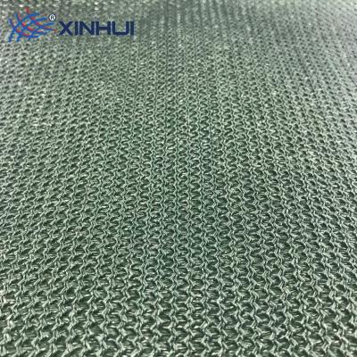 Cina Panno tricottato verde bianco dell'ombra 95 per cento del cortile dell'HDPE della rete 50% dell'ombra in vendita
