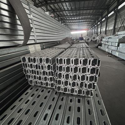 China Heavy Duty 41×21mm 41mm X 41mm Unistrut For Seismic Bracing Slotted C Channel for sale