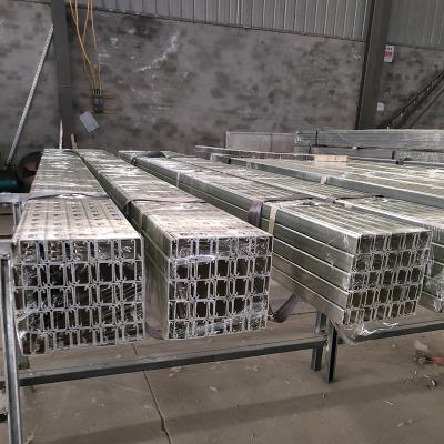 China Customized Slotted C Channel Steel Cold Rolled Metal Slotted Channel for sale