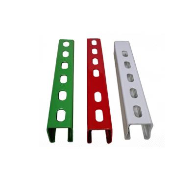 China Pre Galvanized 41 X 41 Slotted Channel For Pipe Support C Strut Channel for sale