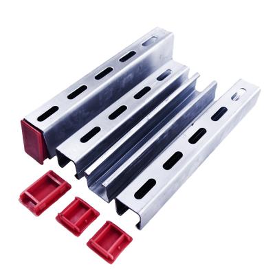 China Galvanized Unistrut Channel End Cap Plastic For C Channel Strut Fittings for sale
